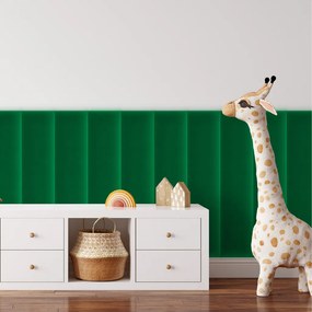 Sametový čalouněný panel - Obdélník - 70x30cm Farba: Zelená