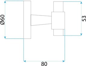 Rea Aristo, koupelnový 1-háček na ručník, broušená ocel, REA-98507
