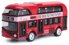 RAPPA Dvoupatrový londýnský autobus - červený - Rappa