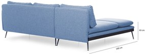 Hanah Home Rohová pohovka REYA světle modrá 859FTN2018