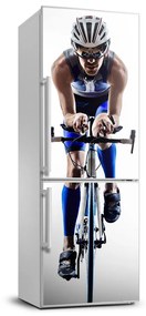 Wallmuralia Tapeta nálepka na ledničku Sport cyklista 60x180 cm