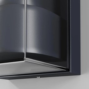 M O450WL-01GF Nástěnné svítidlo Conf E27 15W černý hliník IP65 čiré sklo - MAYTONI