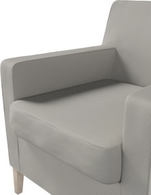 Potah na křeslo IKEA Karlstad barva šedá látka pletený vzor