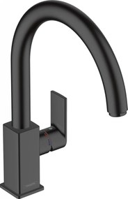 Hansgrohe Vernis Shape M35, stojánková dřezová baterie, černá matná, 71871670