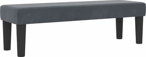Postel s boxspringem s čelo Tmavě šedá 200 x 120 cm samet 3344439