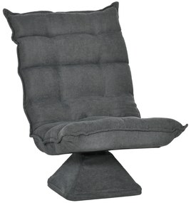 HOMCOM Polohovatelné relaxační křeslo šedé 839-423V00GY