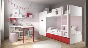 45mood - Dětský pokoj s patrovou postelí a psacím stolem
