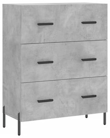 Skříň highboard betonově šedá 69,5x34x180 cm kompozitní dřevo - Default Title