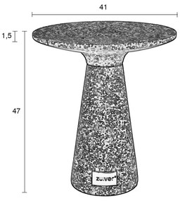 Zelený odkládací stolek vhodný do exteriéru Zuiver Victoria, ø 41 cm