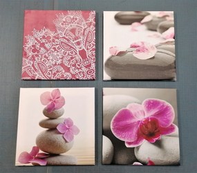 Set obrazů Zen zátiší - 4x 60x60 cm