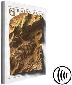 Obraz Izometrická mapa: Graické Alpy (1 díl) vertikální