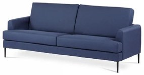 Trojmístná sedačka pohovka modrá látka ASB-019 BLUE