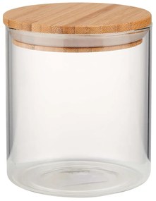 WOODLOCK Skleněná dóza 960 ml - čirá/přírodní