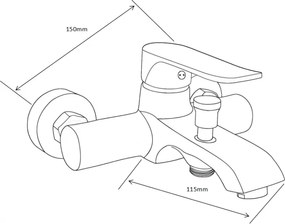 Mexen PECOS - BATERIE VANOVÁ, ČERNÁ, 72730-70
