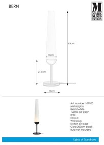 Markslöjd 107905 - Stolní lampa BERN 1xG9/20W/230V