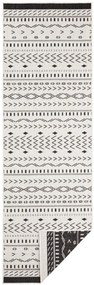 NORTHRUGS - Hanse Home koberce Kusový koberec Twin Supreme 103438 Kuba black creme – na ven i na doma - 80x250 cm