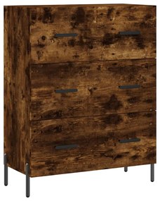 Skříň highboard kouřový dub 69,5 x 34 x 180 cm kompozitní dřevo - Default Title