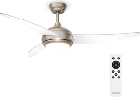 Klarstein Stropní ventilátor El Paso s osvětlením | 132 cm | 35 W | Tichý chod | Dřevo