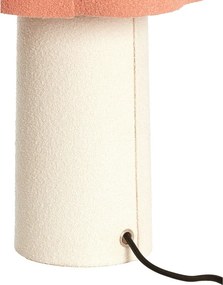 Stolní lampa v lososové barvě/krémová s textilním stínidlem (výška 50 cm) Musaby – Light &amp; Living