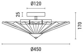 Stropní svítidlo FLOAT 5xE14/15W/230V bílá