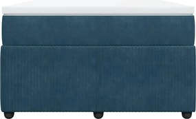 Box spring postel s matrací tmavě modrá 120 x 200 cm samet 3285636