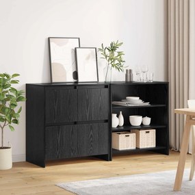 Servírovací skříň 2 ks Černý dub 70 x 41 x 75 cm 3393301