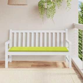 vidaXL Poduška na zahradní lavici 150x50x3cm látka oxford [361159] Barva: Jasně zelená