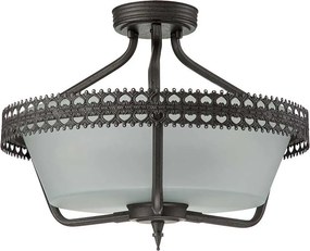 Elstead CROWN retro svítidlo 44 cm rezavý kov 3xE27