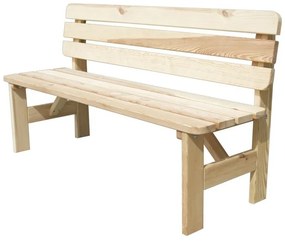 Rojaplast VIKING zahradní lavice dřevěná PŘÍRODNÍ - 180 cm
