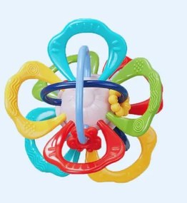 Montessori silikonové vzdělávací hračky - kousací smyslová koule Varianta: pastelové barvy