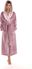 Župan s kapucí Flora mauve mist 39 56 4353 - S
