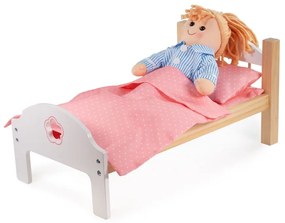 Bigjigs Toys Dřevěná postýlka pro panenky