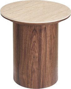 Kulatý odkládací stolek s keramickou deskou ø 45 cm Delphi – House Nordic