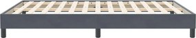 Postel Box Spring bez matrace tmavě šedá 160x210 cm samet 3315832