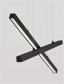 LED lustr X-Line 100 černé