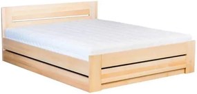 Drewmax LK198 BOX 80x200 cm dřevěná postel masiv buk jednolůžko