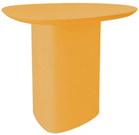 OnaDnes -20% Žlutý lakovaný odkládací stolek RAGABA CELLS 50 x 50 cm