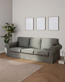 Potah na pohovku IKEA Ektorp 3-místná, rozkládací STARÝ MODEL PIXBO barva šedá látka pletený vzor