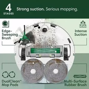 iRobot Roomba Plus 405 Combo + AutoWash dock bílá / Robotický vysavač