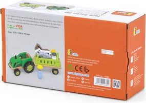 Dřevěný traktor Viga 44680