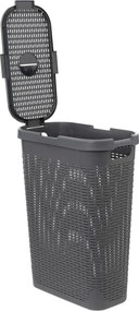 Vysoký koš na prádlo, 40 l, antracitový