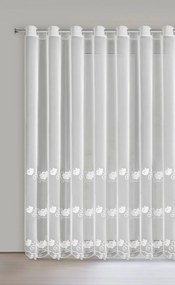 ZÁCLONA NA KROUŽCÍCH LETI 350X250 CM KVĚTY