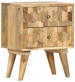 286125 vidaXL Noční stolek 40 x 30 x 50 cm masivní mangovníkové dřevo