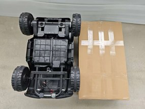 AIYAPLAY elektrické dětské auto 12V, elektrický dětský bugina, 2-4 km/h, 2 motory, dálkové ovládání, lithium baterie, černá