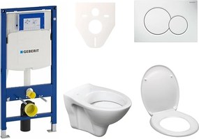 Cenově zvýhodněný závěsný WC set Geberit do lehkých stěn / předstěnová montáž+ WC S-Line S-line Pro 111.300.00.5ND1