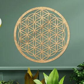 Dřevěná dekorace Květ života - posvátná geometrie a mandala na zeď | SENTOP PR0168-akcia20