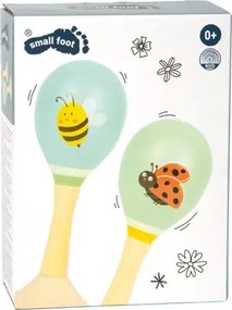 small foot Dřevěné rumba koule Včelka a Beruška sada 2 ks