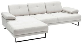 Atelier del Sofa Rohová sedací souprava Mustang Small Left - Beige, Béžová