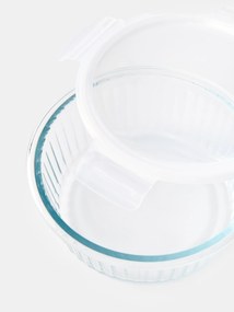 Sinsay - Rýhovaná skleněná nádoba na potraviny - clear