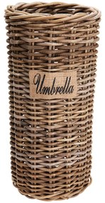 Proutěný stojan na deštníky UMBRELLA, koš